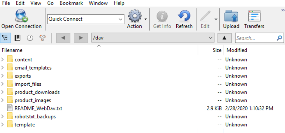 File Access (WebDAV)